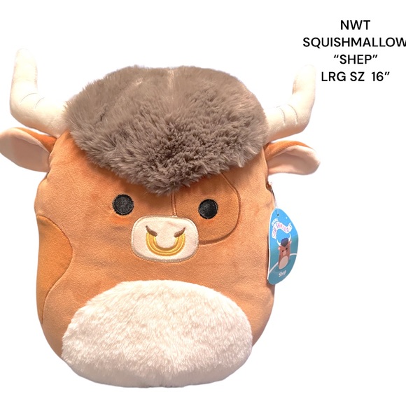 Squishmallows | Toys | Brand New With Tags Squishmallow Shep The Bull ...
